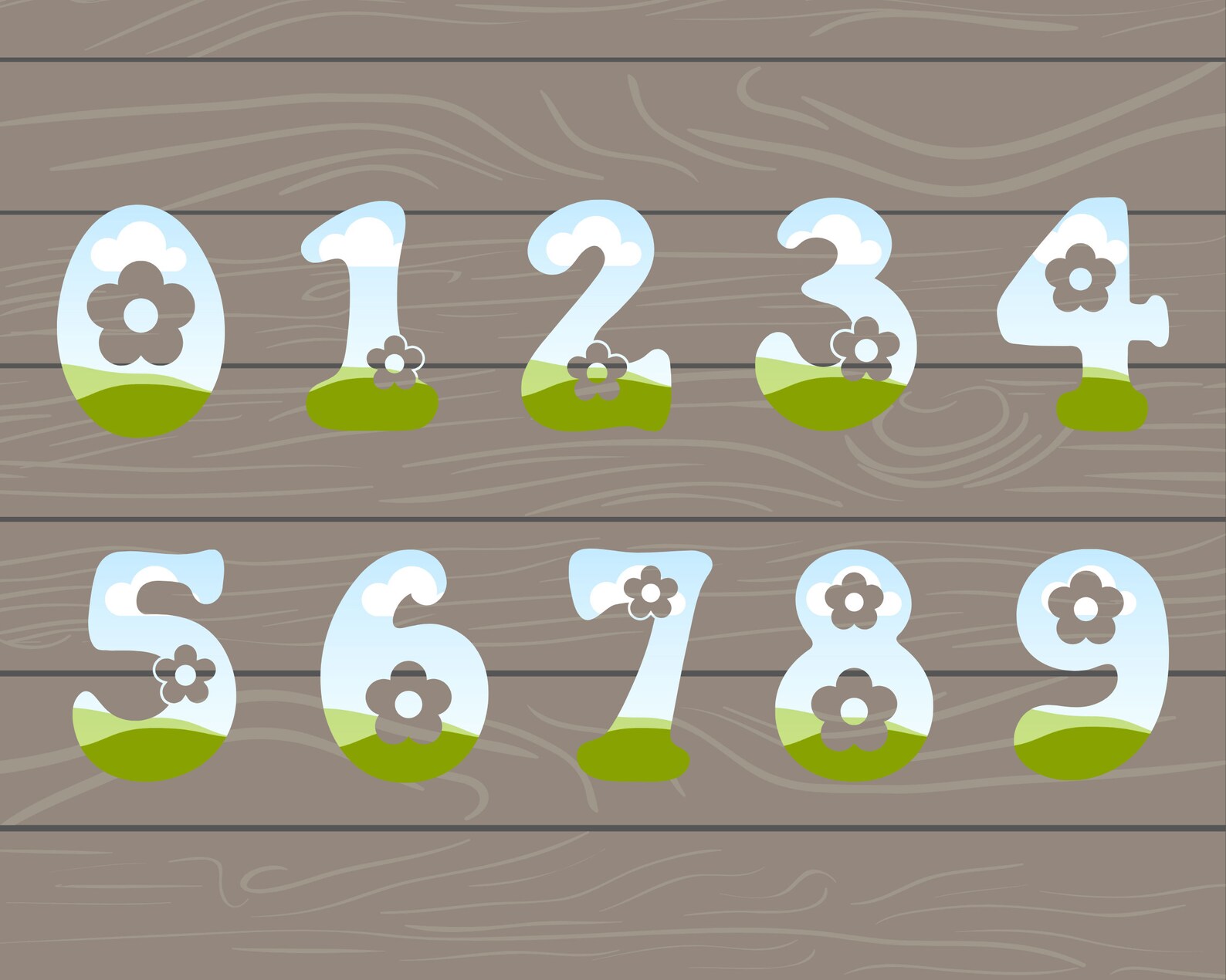 Design Your Own Daisy Alphabet on Canva, Groovy Letters and Numbers ...