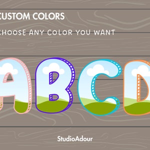 Design Your Own Doodle Alphabet on Canva, Doodle Letters Canva Template ...