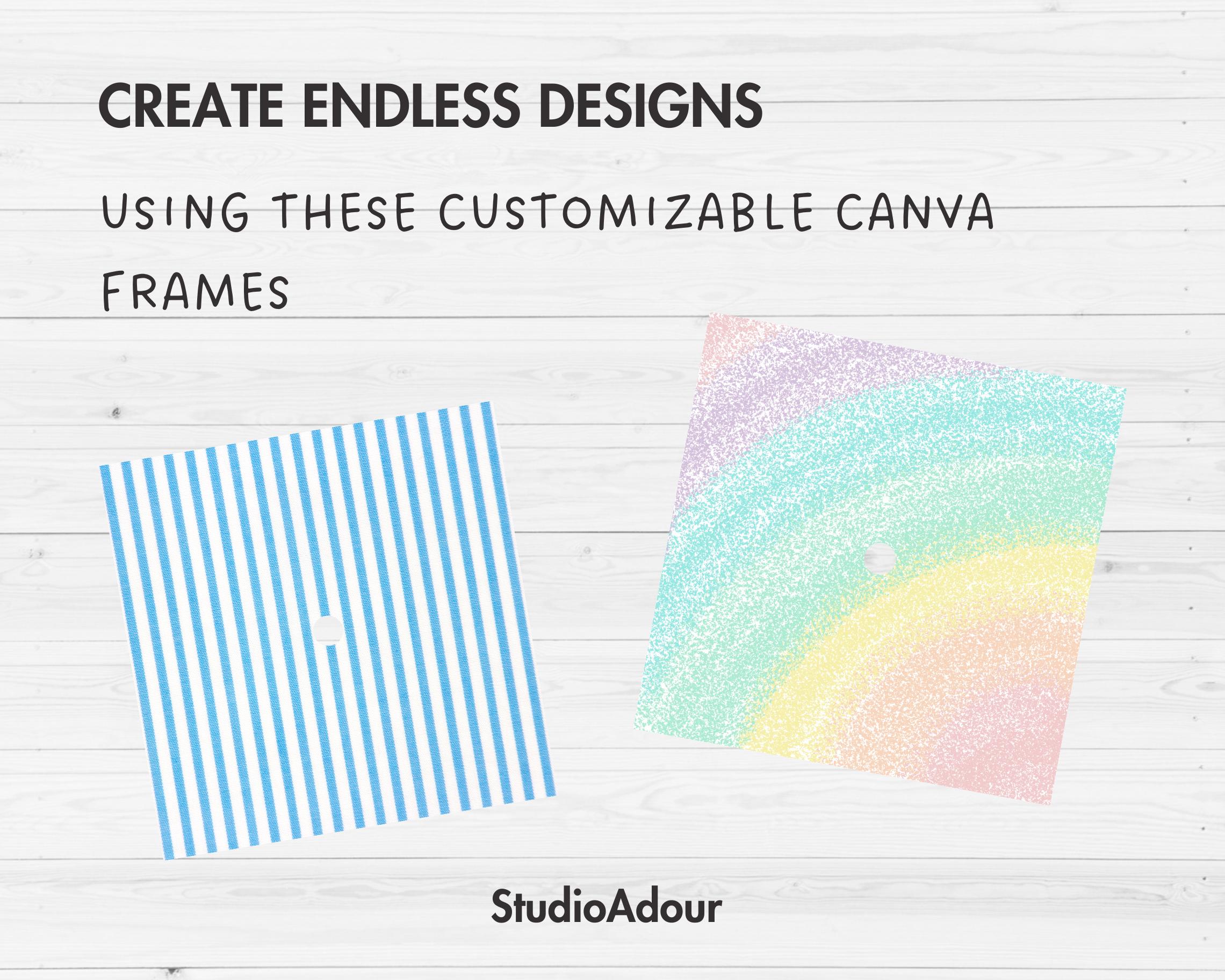 Graduation Cap Topper Editable Canva Template, Easy Drag and Drop ...