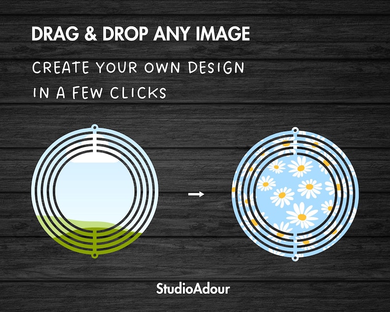Wind Spinner Editable Canva Template, Easy Drag & Drop, Wind Spinner ...