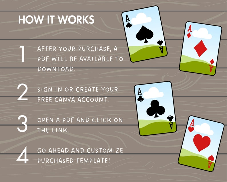Design Your Own 4 Playing Cards Canva Frames, Ace Playing Cards Canva ...