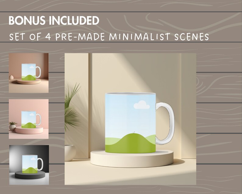 Rotating Mug Mockup, Animated Mug Canva Template, Rotating Mug Canva ...