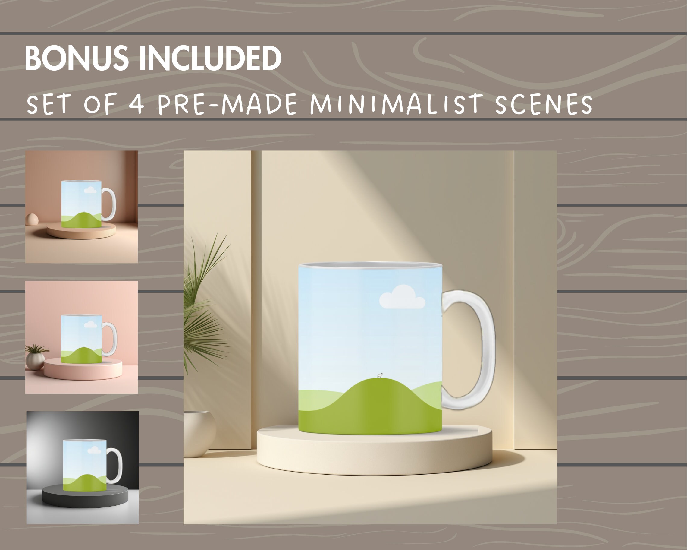 Rotating Mug Mockup, Animated Mug Canva Template, Rotating Mug Canva ...