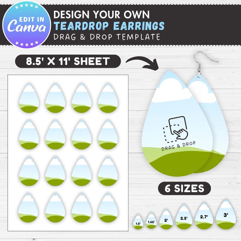 Jewellery Template Canva - Etsy