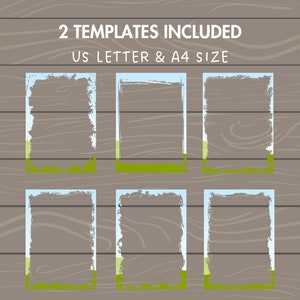 Design Your Own Grunge Edge Canva Frames, Grunge Border Canva Templates ...