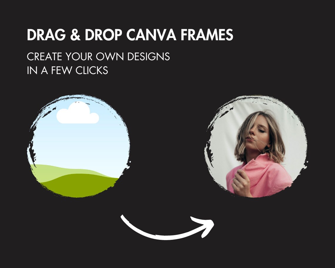 Fill Your Own Paint Splash Canva Frames Paint Splatter Canva - Etsy UK