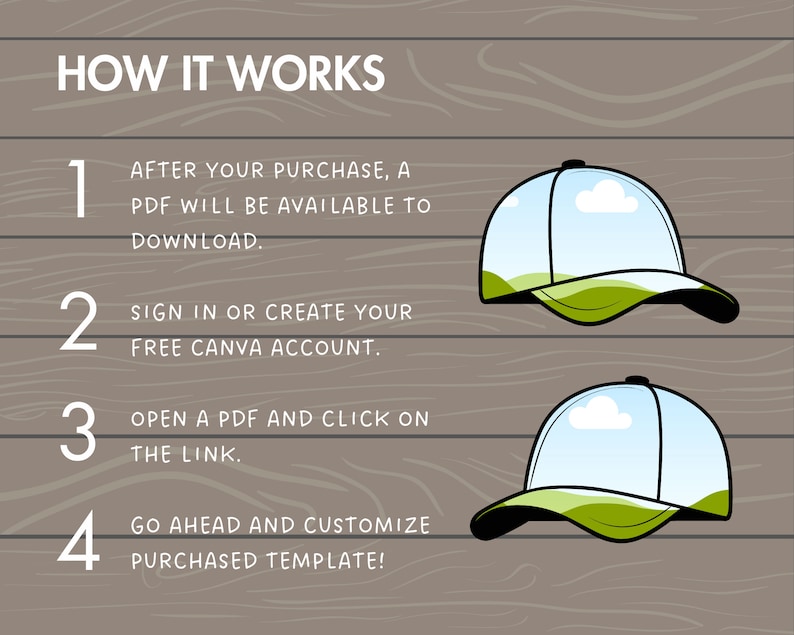 Design Your Own Baseball Cap Canva Frames, Baseball Cap Canva Template ...