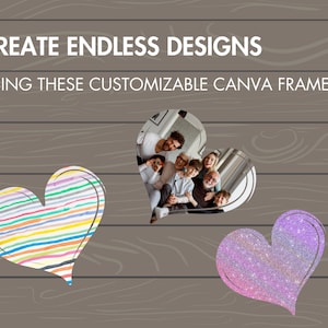 Design Your Own Heart on Canva, Heart Love Canva Template, Easy Drag ...