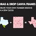 50 USA States Canva Frames, US States Templates, United States Map ...
