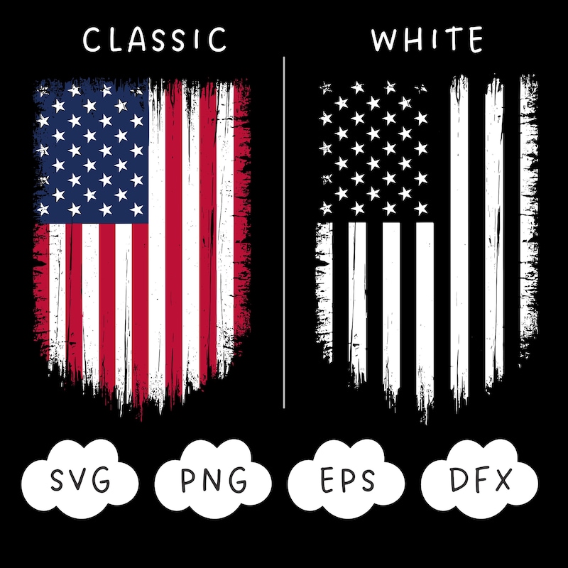 Worn Flag Svg - Etsy