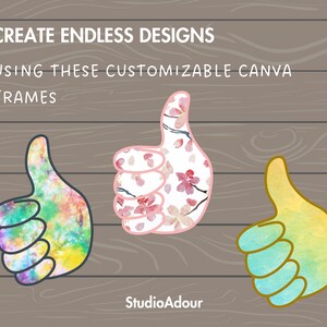 Design Your Own Hand Sign on Canva, Doodle Hand Canva Template, Drag ...