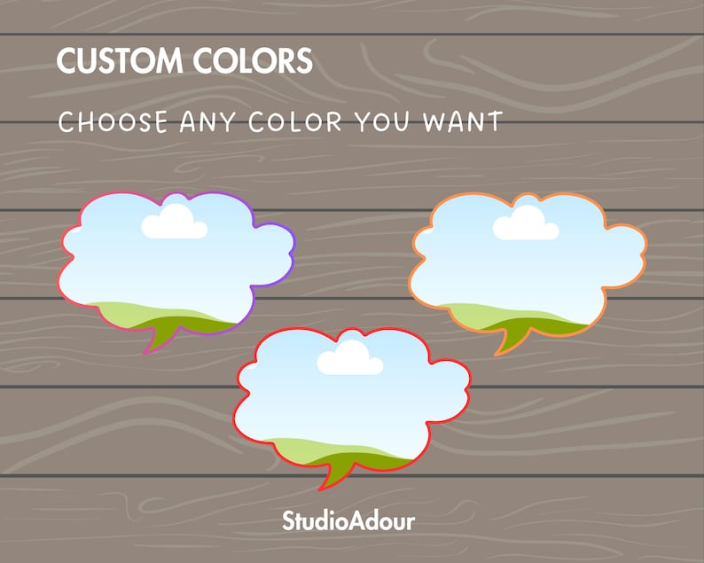 Design Your Own Chat Bubble Canva Frame, Editable Text Bubble Template ...
