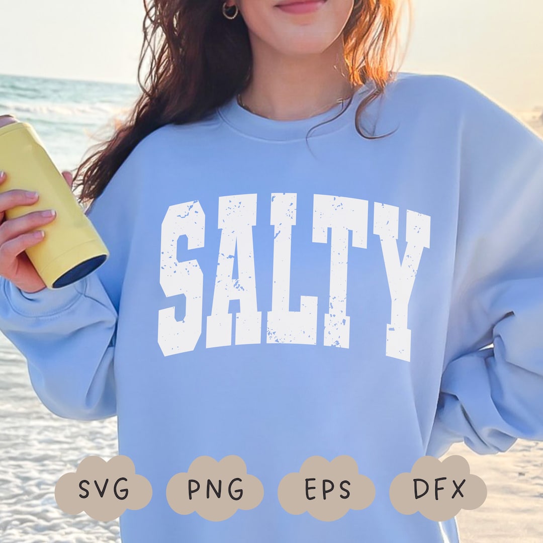 Salty Svg, Distressed Salty PNG, Grunge Texture Salty Svg, Retro ...