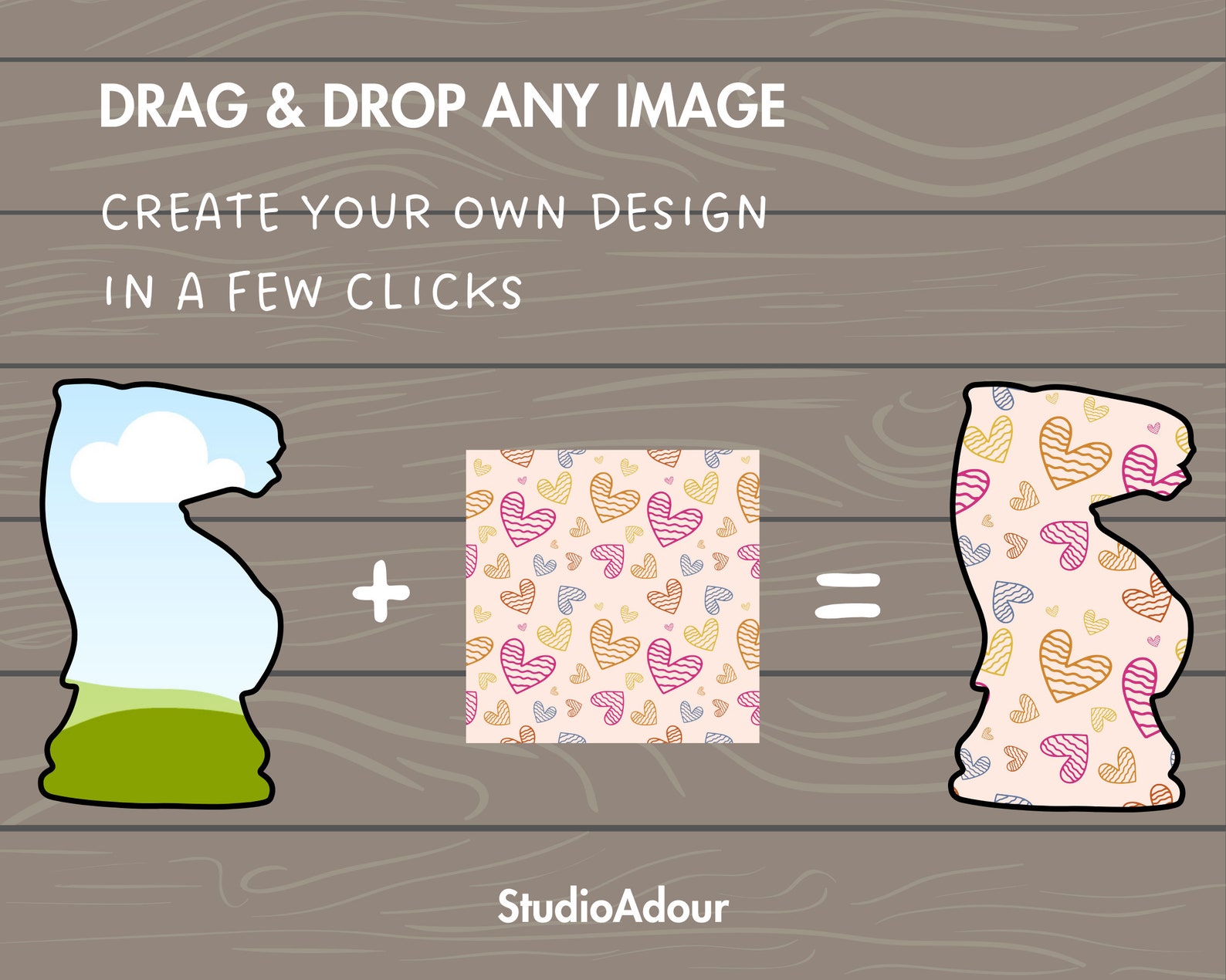 Design Your Own Chess Pieces Canva Frames, Chess Figures Canva Template ...