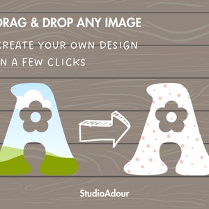 Design Your Own Daisy Alphabet on Canva, Groovy Letters and Numbers ...