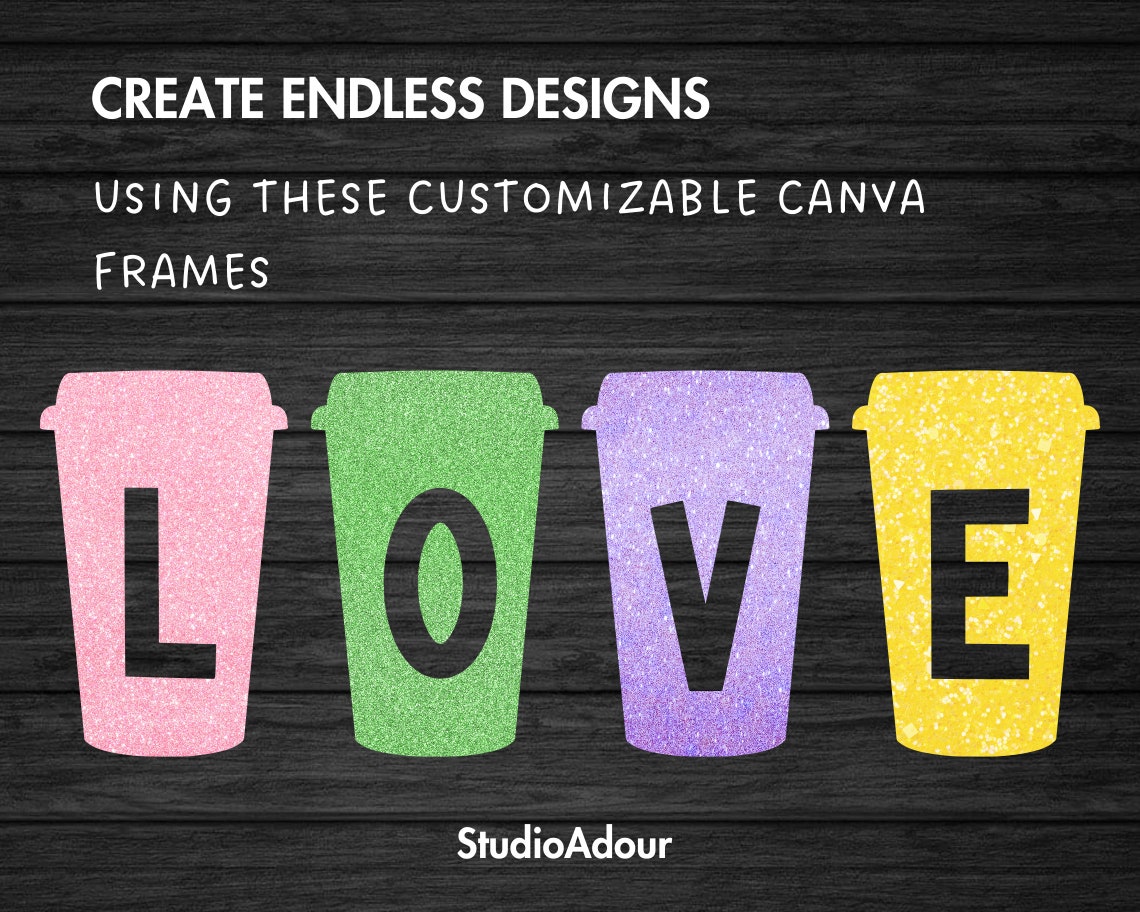 Design Your Own Coffee Letters on Canva, to Go Coffee Cup Canva ...