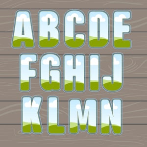 Digital Stitch Letters and Numbers, Faux Embroidery Applique Alphabet ...