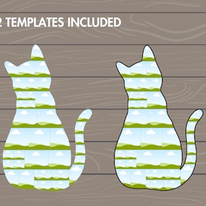 Design Your Own Cat Photo Collage Canva, Canva Frames Bundle, Drag and ...
