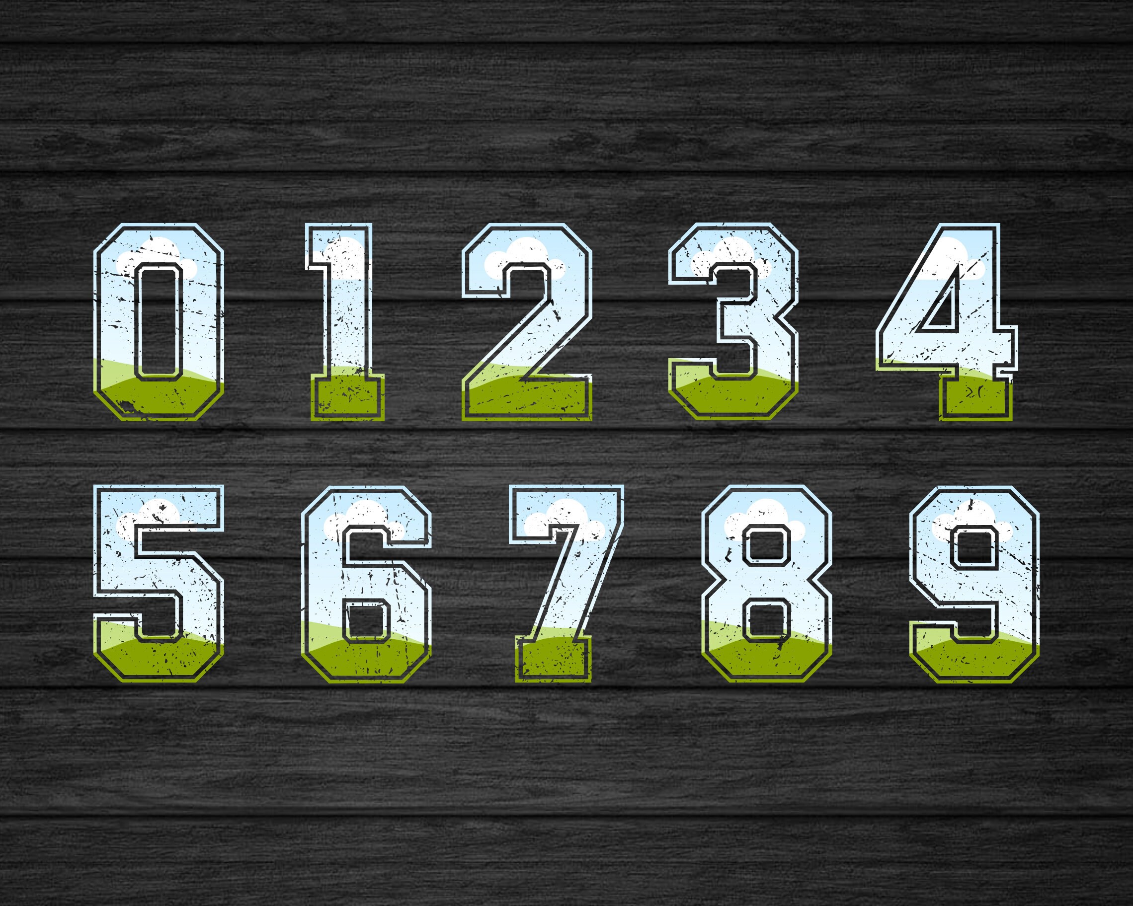 Design Your Own Varsity Distressed Alphabet on Canva, Canva Frames ...