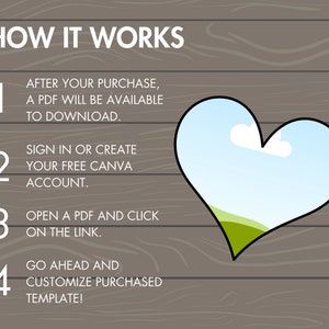 Design Your Own Heart on Canva, Heart Love Canva Template, Easy Drag ...