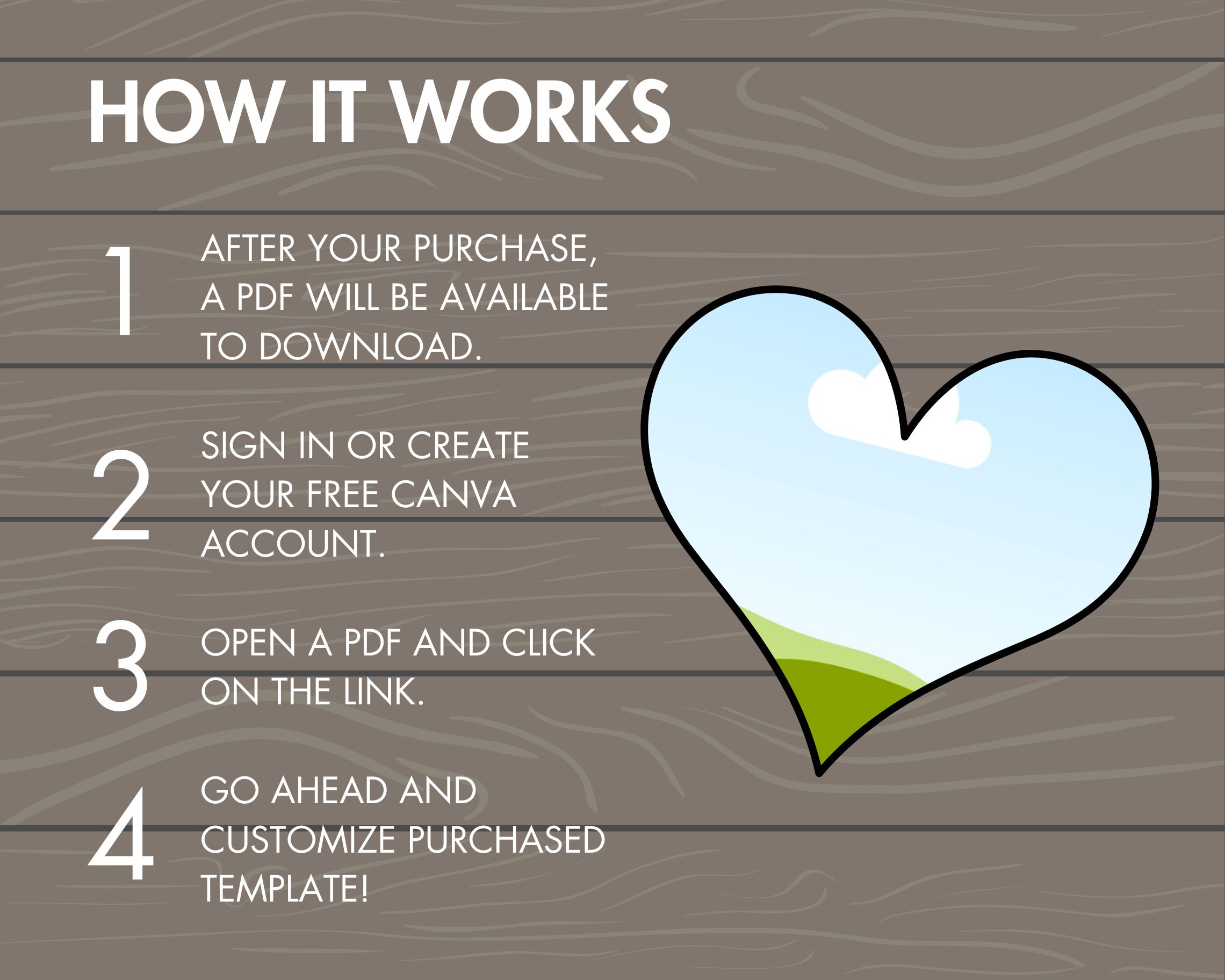 Design Your Own Heart on Canva, Heart Love Canva Template, Easy Drag ...