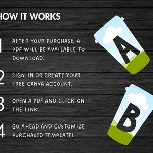 Design Your Own Coffee Letters on Canva, to Go Coffee Cup Canva ...