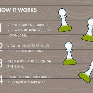 Design Your Own Chess Pieces Canva Frames, Chess Figures Canva Template ...