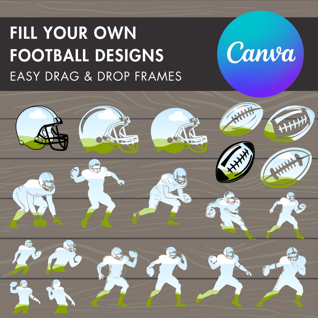 Design Your Own American Football Frames on Canva, American Football ...