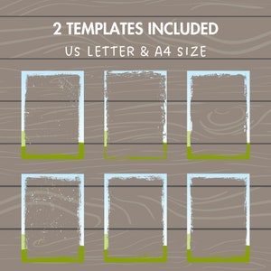 Design Your Own Grunge Edge Canva Frames, Grunge Border Canva Templates ...