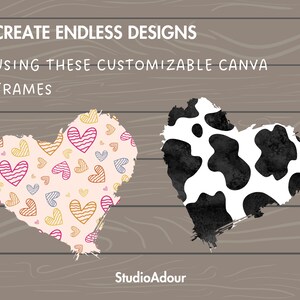 Design Your Own Bleach Effect Canva Frames, Distressed Edge Canva ...