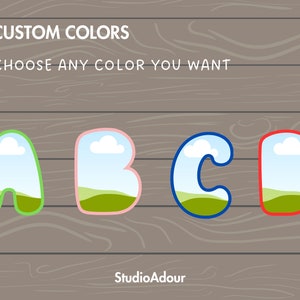 Design Your Own Bubble Letters on Canva, Doodle Alphabet Canva Template ...