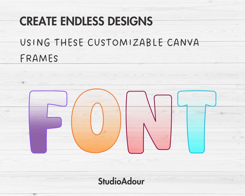 Fillable Canva Letters, Doodle Alphabet Canva Template, Drag & Drop ...