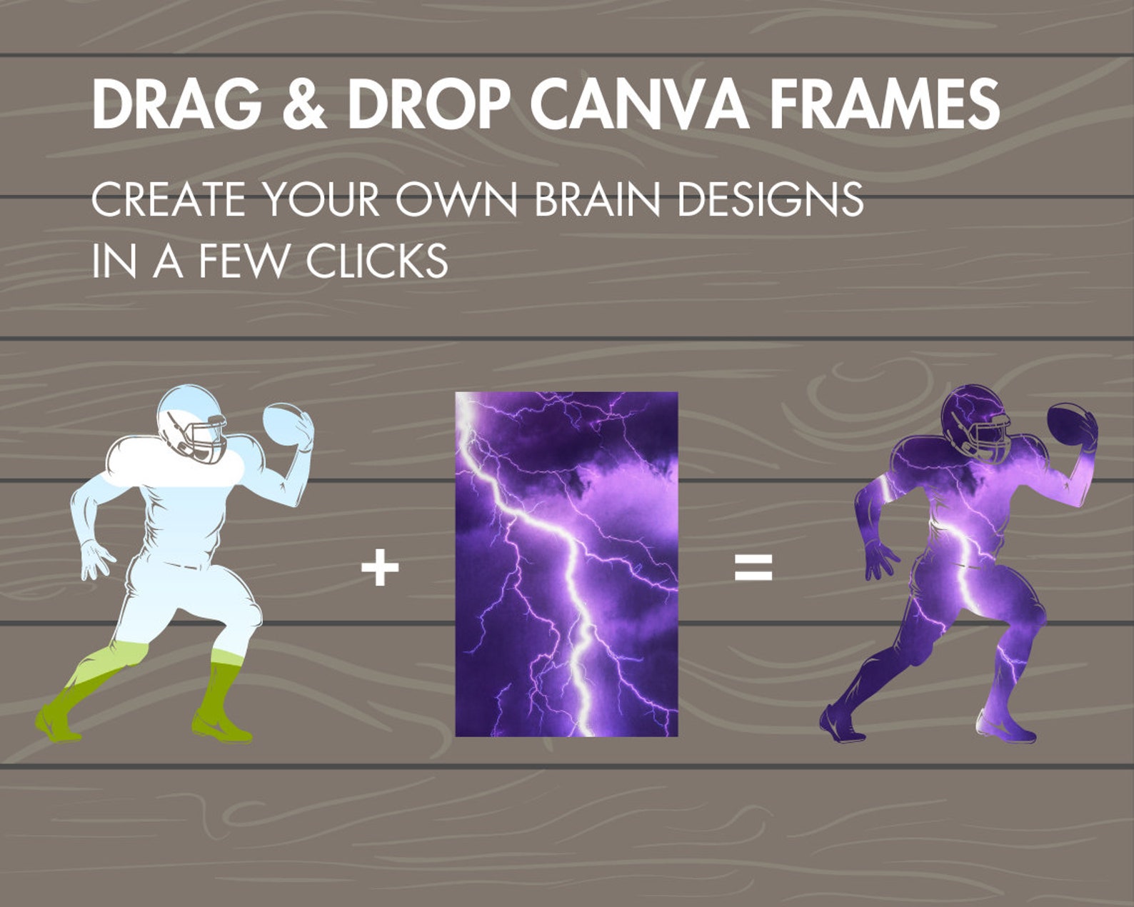 Design Your Own American Football Frames on Canva, American Football ...
