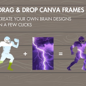 Design Your Own American Football Frames on Canva, American Football ...