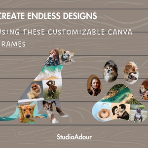 Design Your Own Dog Photo Collage in Canva, Editable Collage Canva ...