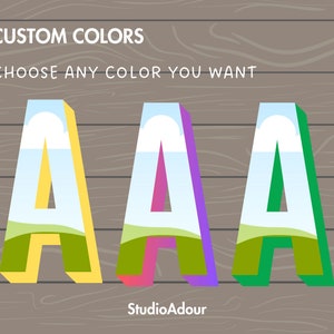 Design Your Own 3D Letters on Canva, 3D Alphabet Canva Template, Drag ...