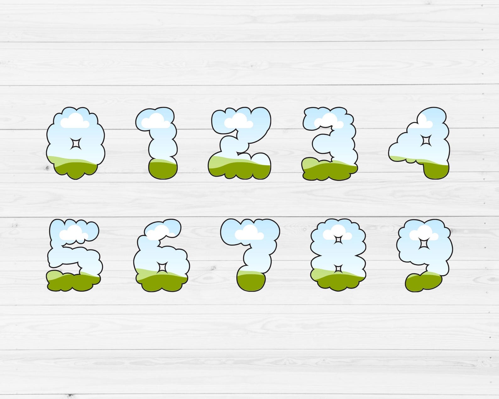 Cloud Canva Letters, Alphabet Canva Template, Drag and Drop, Editable ...