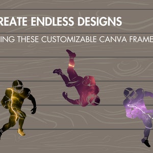 Design Your Own American Football Frames on Canva, American Football ...