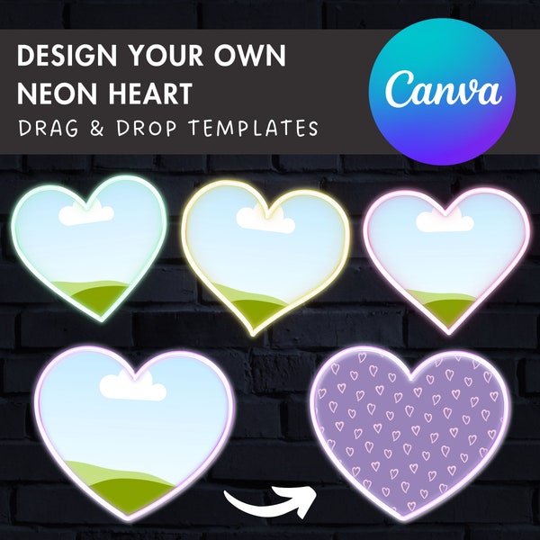 Glowing Heart - Etsy