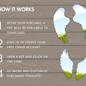 Design Your Own Angel Wings on Canva, Wings Canva Template, Drag and ...