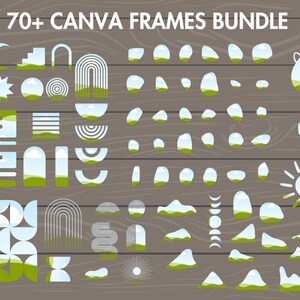 Design Your Own Abstract Shapes on Canva, Boho Canva Templates, Mid ...