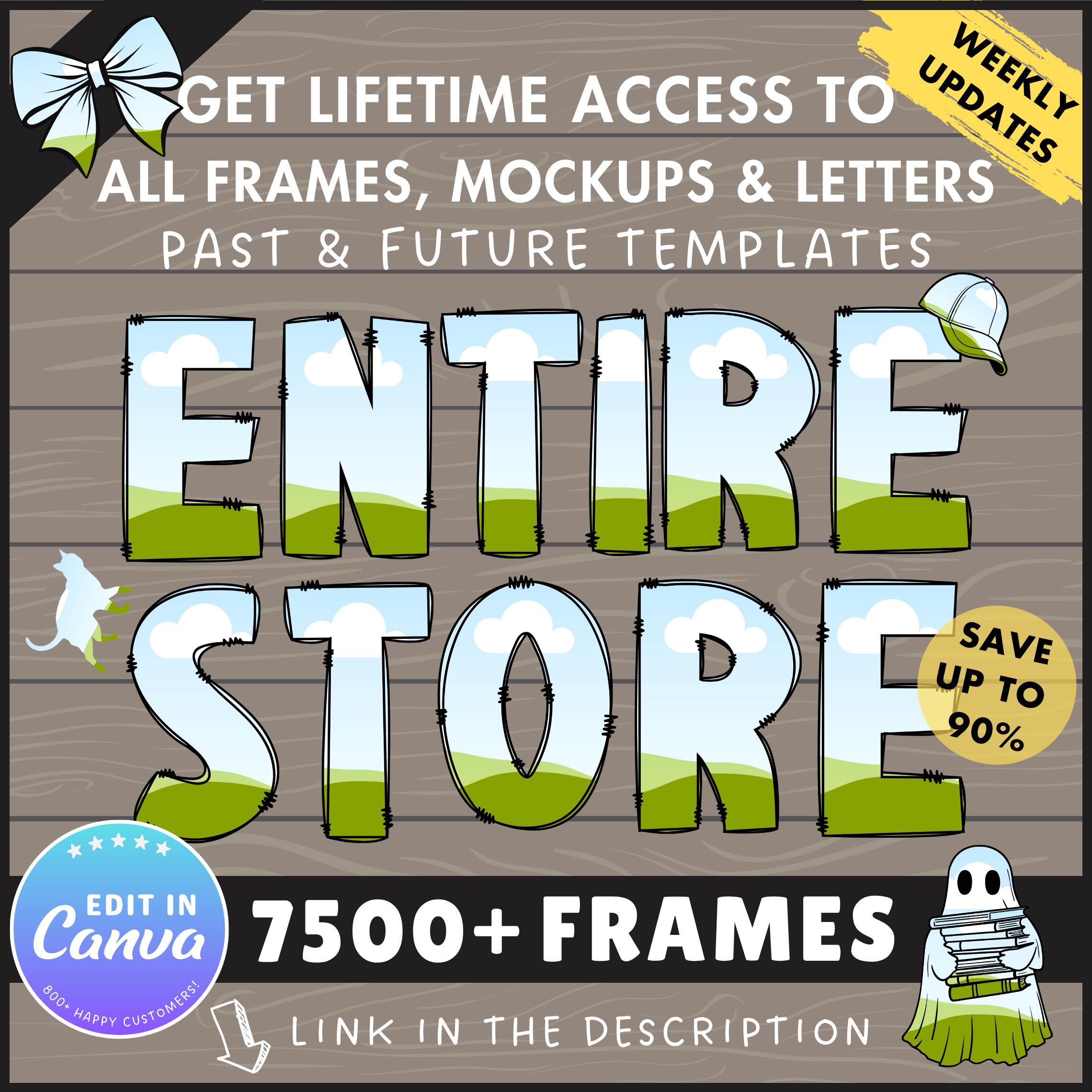 Split Canva Alphabet, Stencil Letters and Numbers, Drag and Drop, Canva ...