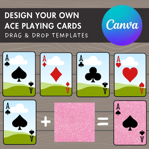 Playing Cards Canva Template - Etsy