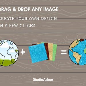 Design Your Own Planet Earth on Canva, Globe Canva Template, Easy Drag ...
