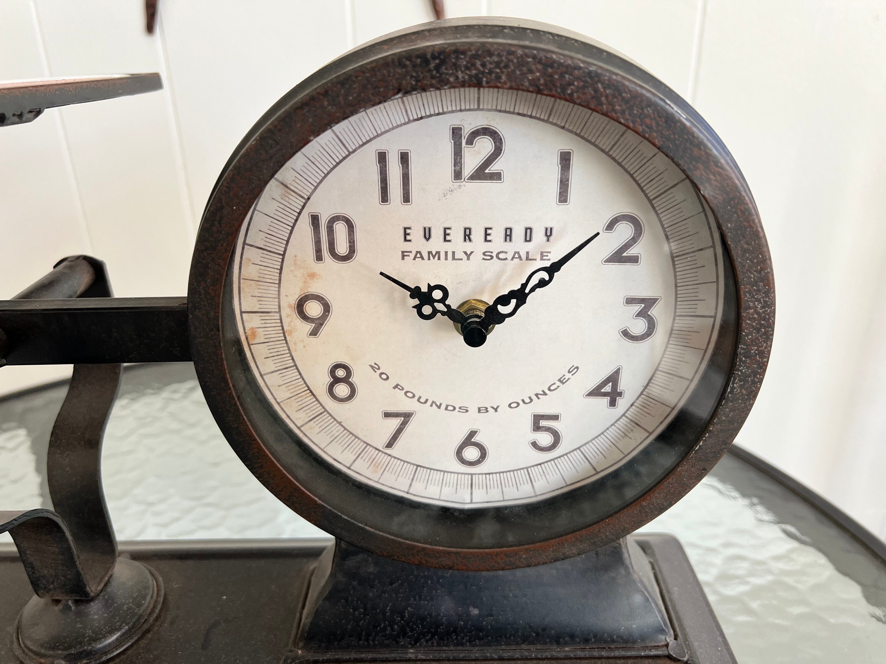 Kitchen Scales Clock, White, Weight Scale Style - Etsy