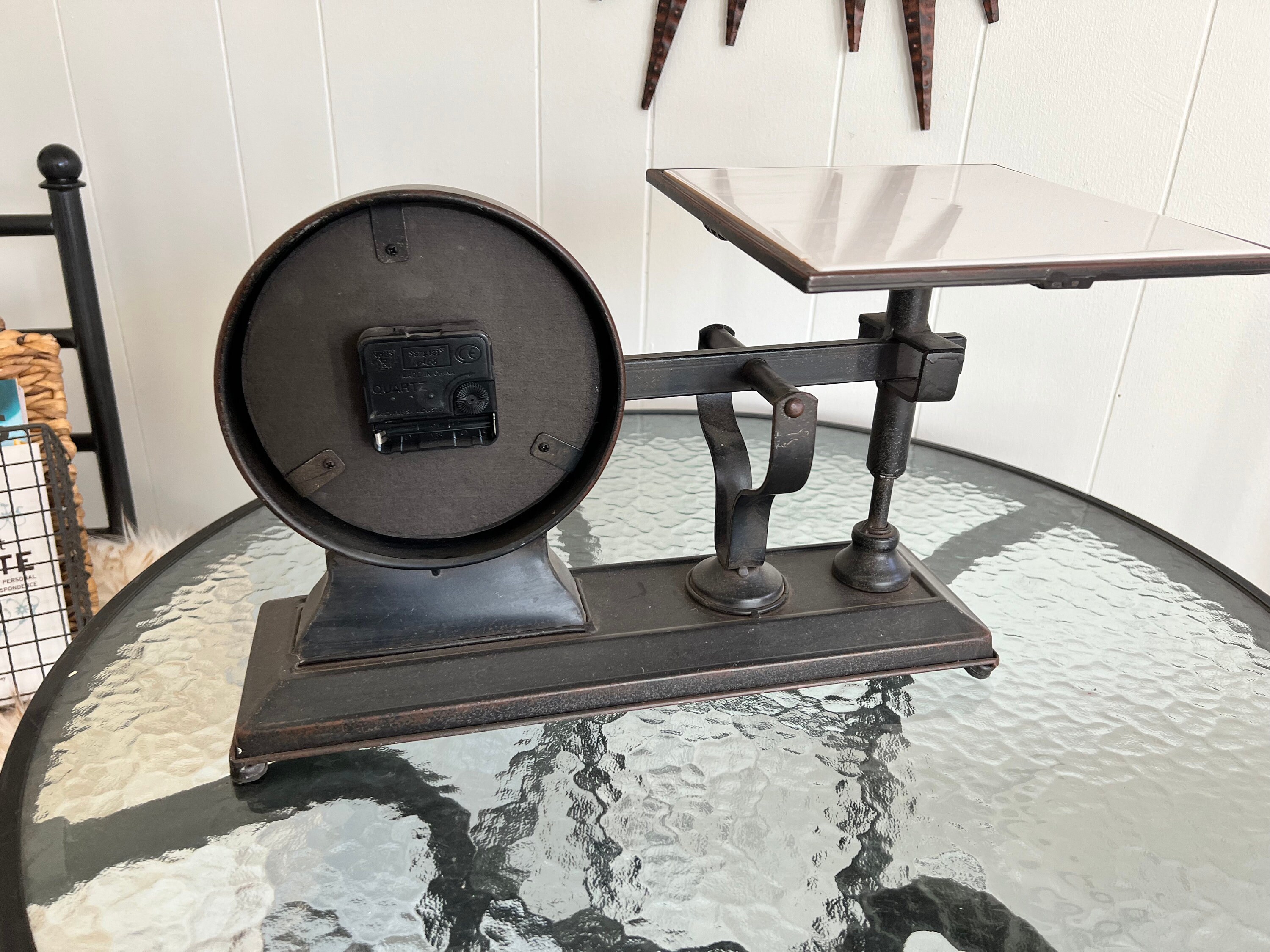 Kitchen Scales Clock, White, Weight Scale Style - Etsy