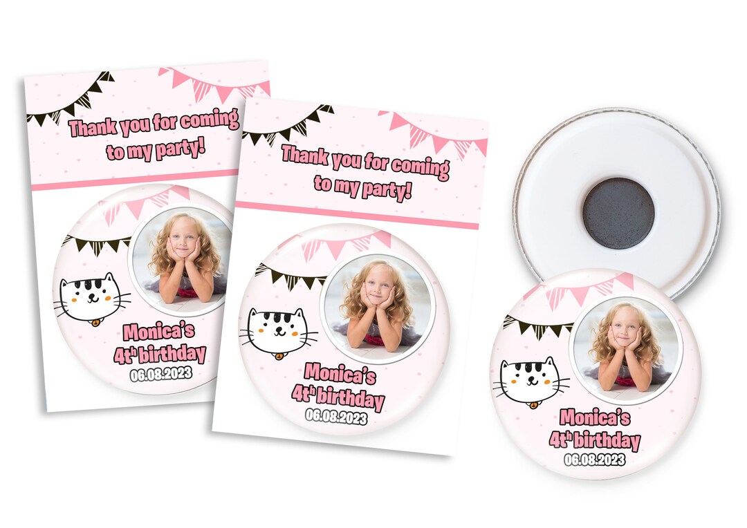Capture the Moment: Cat-themed Magnets as Memorable Party Favors - Etsy