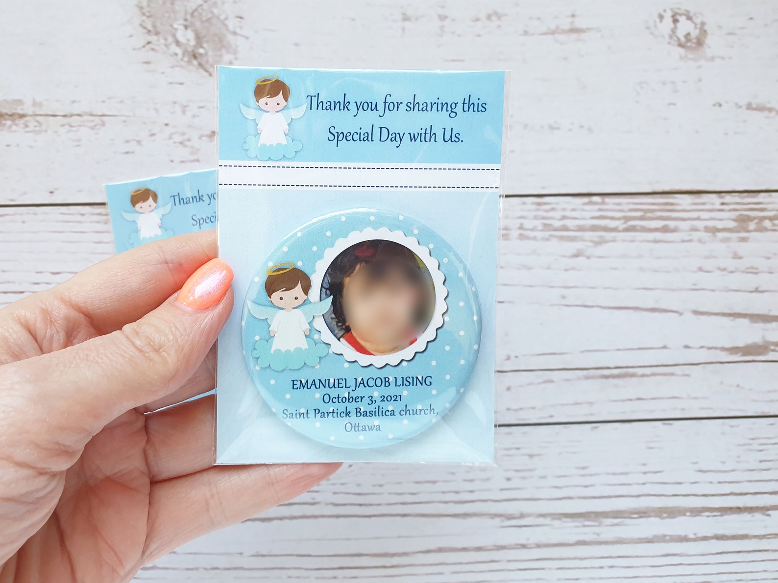 Christening Favors Baptism Souvenir Personalized Magnets | Etsy