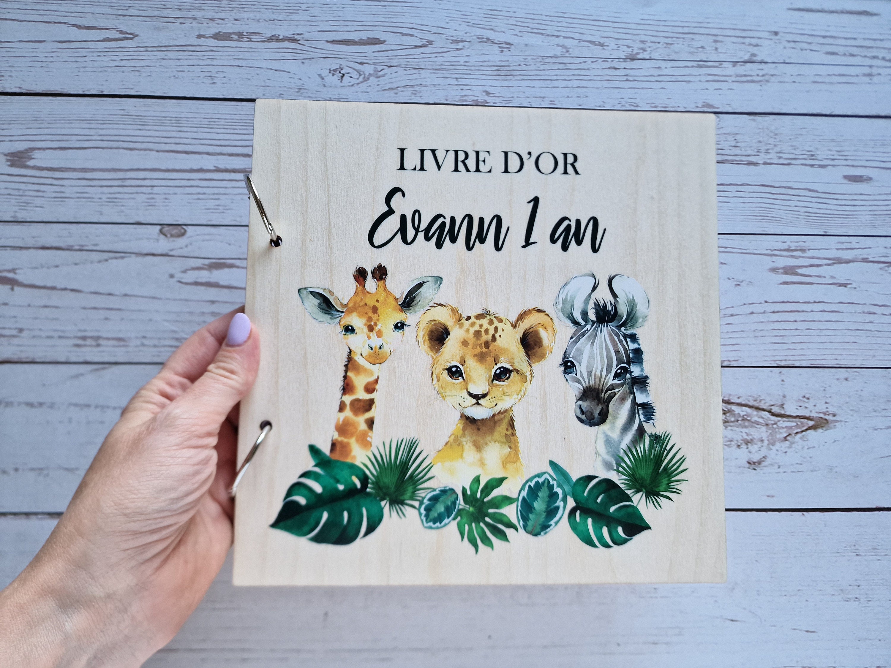 1st Birthday Guest Book Boy Wild One Guest Book Safari - Etsy
