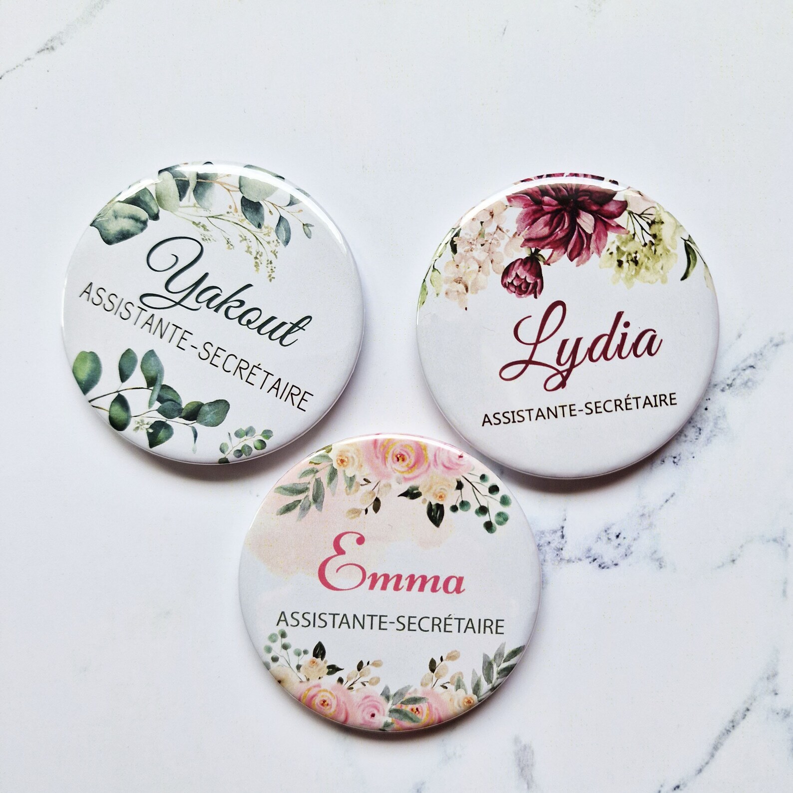Personalized Baptism Magnet, Button Pin Badge, Thank You Stickers or ...